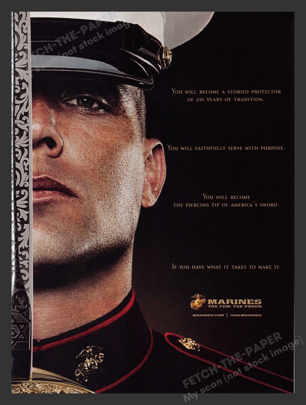 2007 U.S. Marines "231 Years of Tradition" Print Ad — Fetch-the-Paper