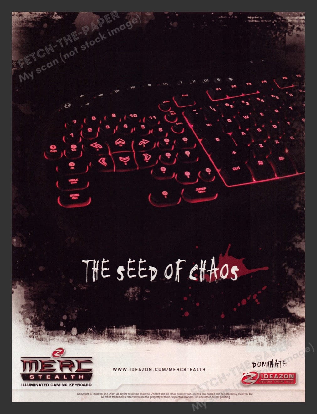 2007 Z Merc Stealth Gaming Keyboard Video Game Print Advertisement ...