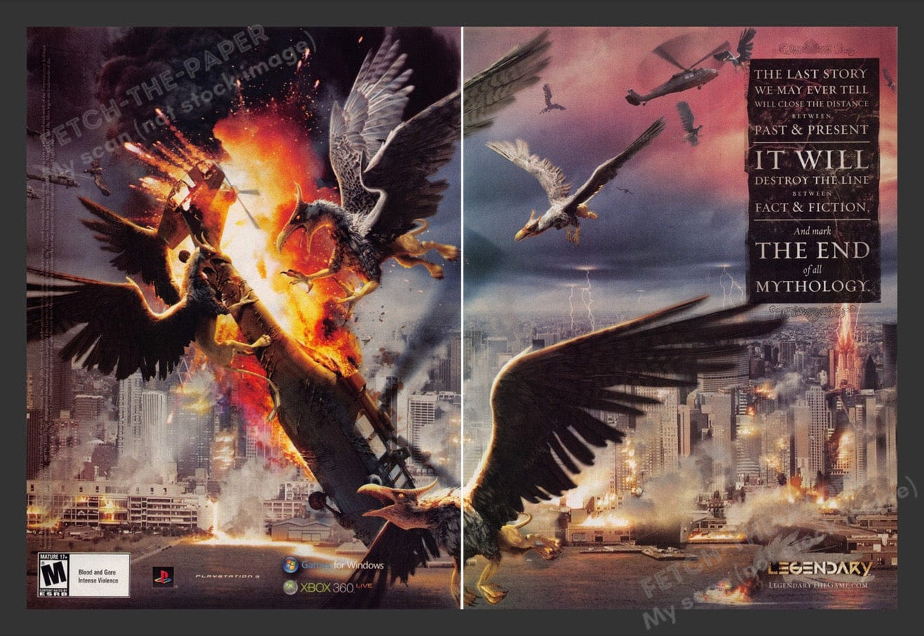 2008 Legendary Video Game Print Advertisement (2 pgs) — Fetch-the-Paper