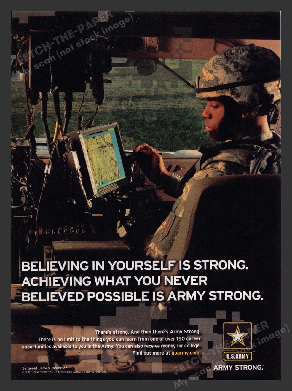 2008 U.S. Army Sergeant James Jamerson Print Advertisement Ad — Fetch ...