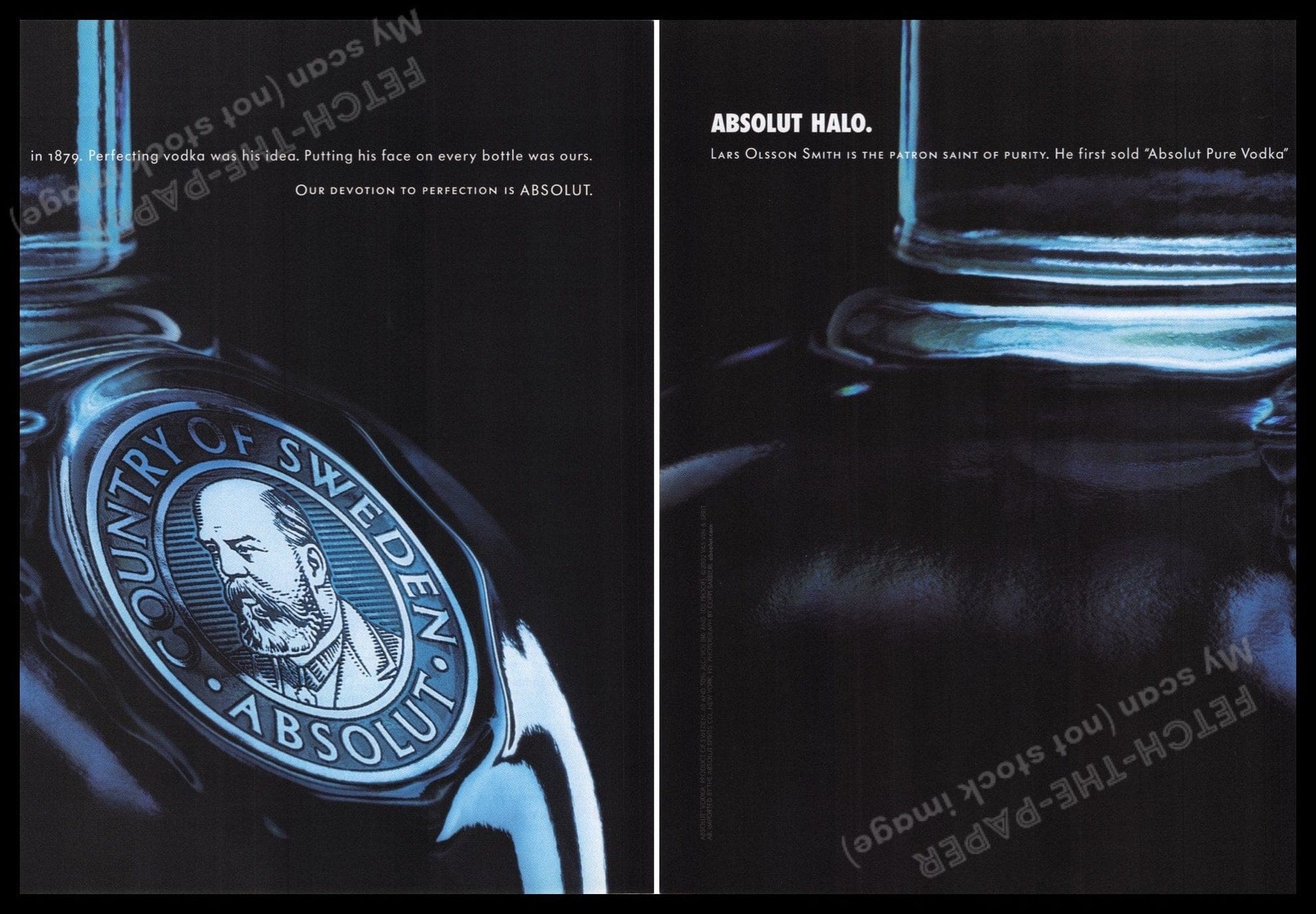 Absolut Halo 2000s Print Advertisement (2 pages) 2003 — Fetch-the-Paper