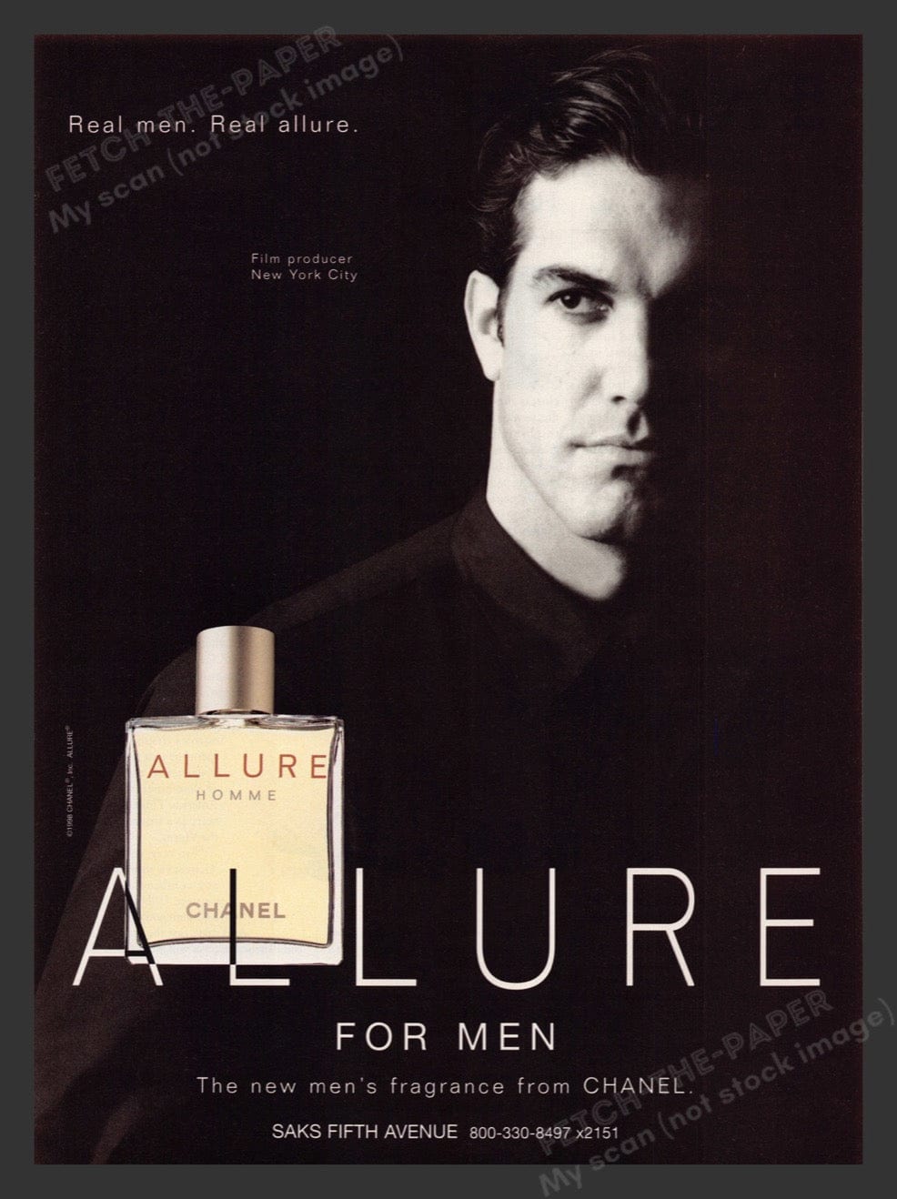 Allure for Men by Chanel 1990s Print Advertisement Ad 1999 — Fetch-the ...