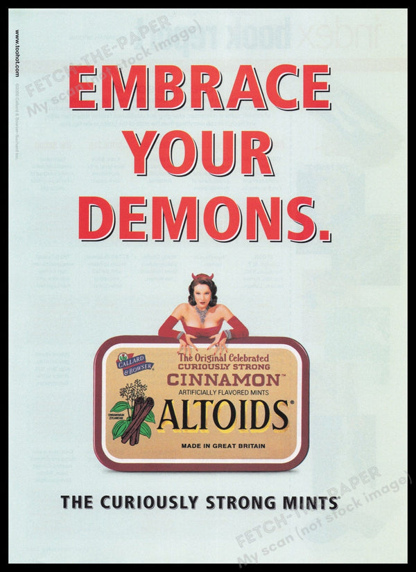Altoids 2000s Print Advertisement Ad 2000 "Embrace Your Demons" — Fetch ...
