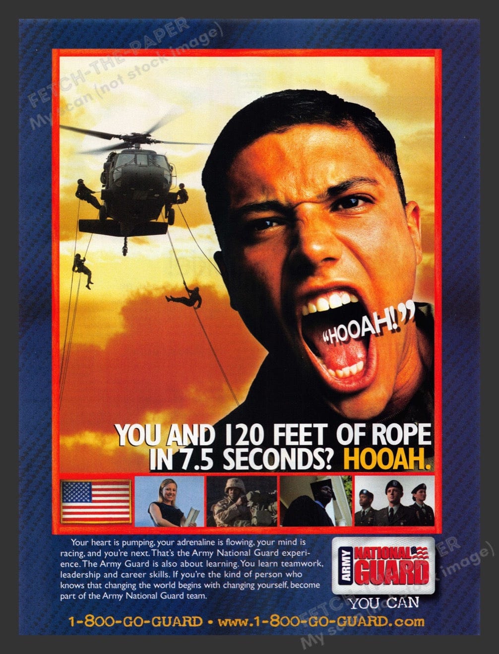 Army National Guard "Hooah" 2005 Print Ad - Military Memorabilia ...