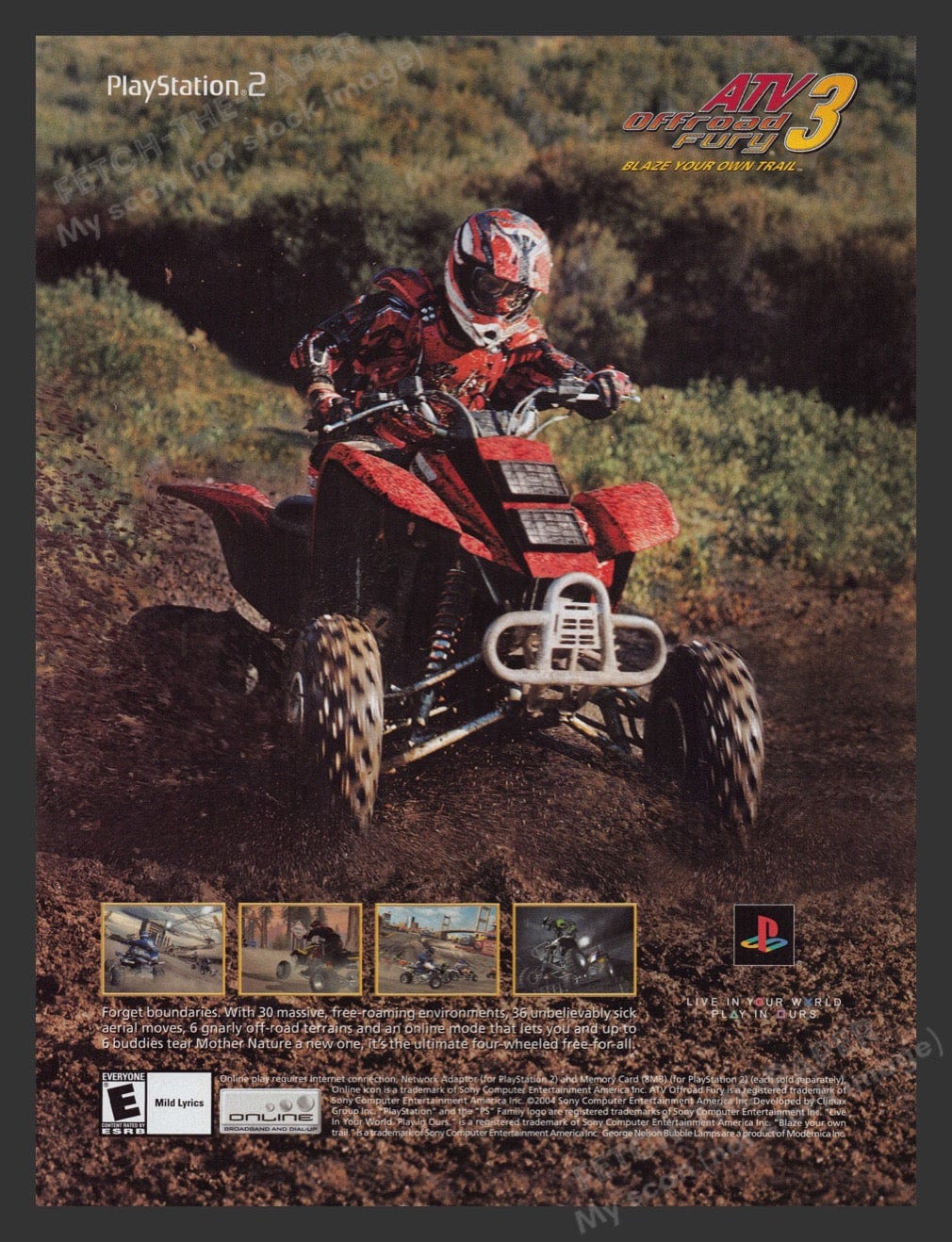 ATV 3 Offroad Fury 2000s Video Game Print Advertisement 2004 — Fetch ...