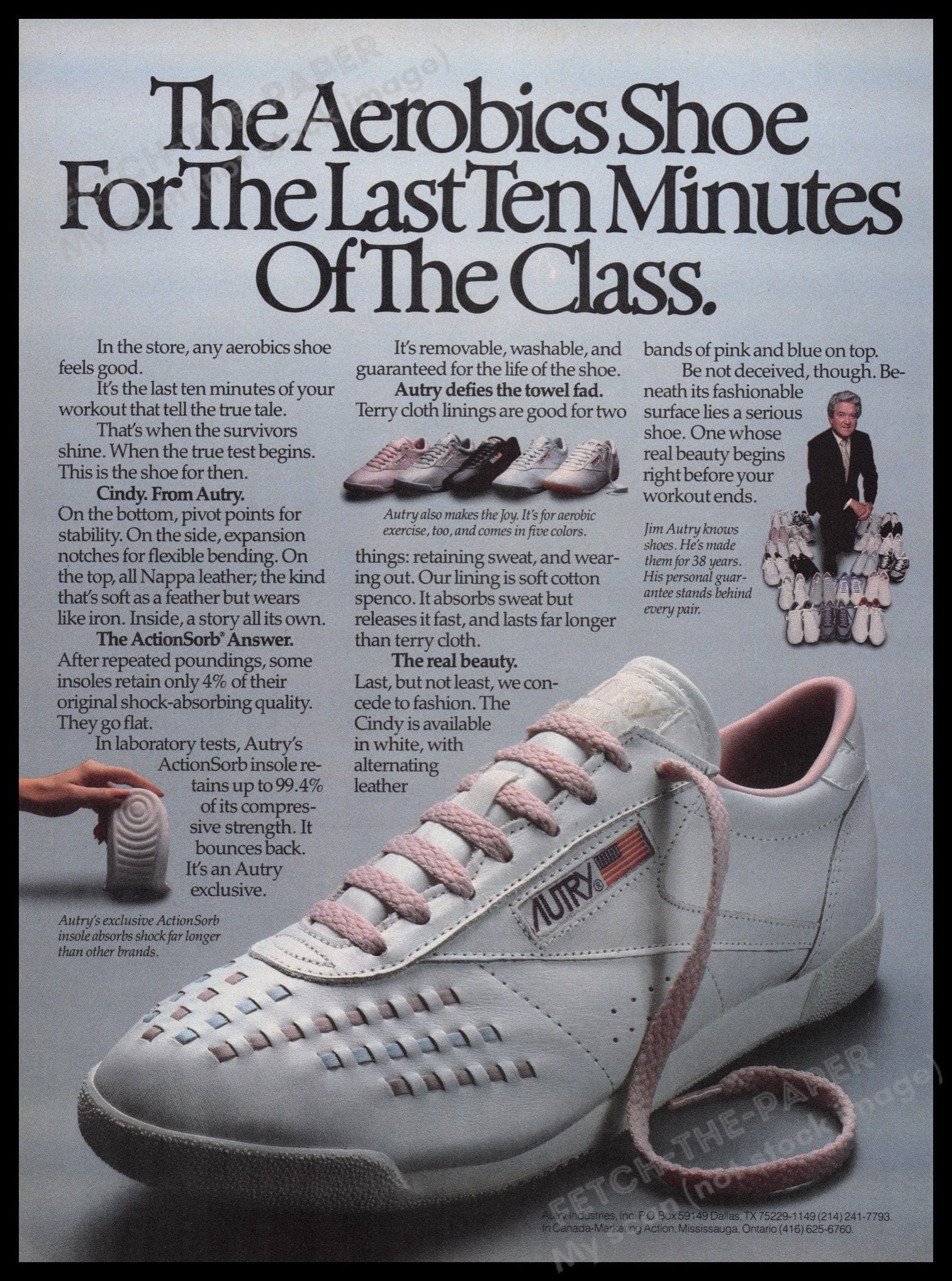 Autry Aerobic Shoes 1980s Print Advertisement Ad 1985 Class Workout ...