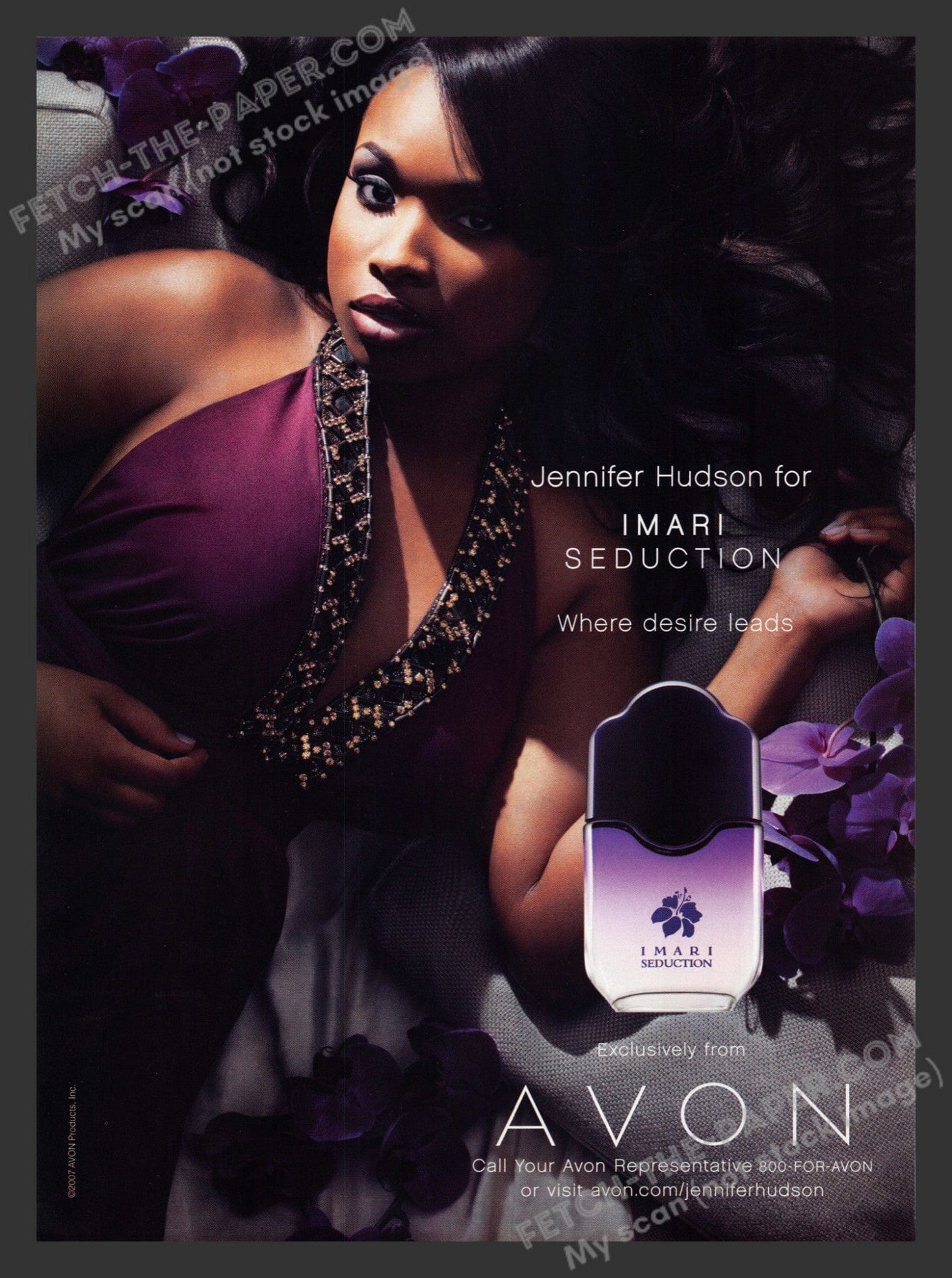 2007 Avon Imari Seduction Ad with Jennifer Hudson — Fetch-the-Paper