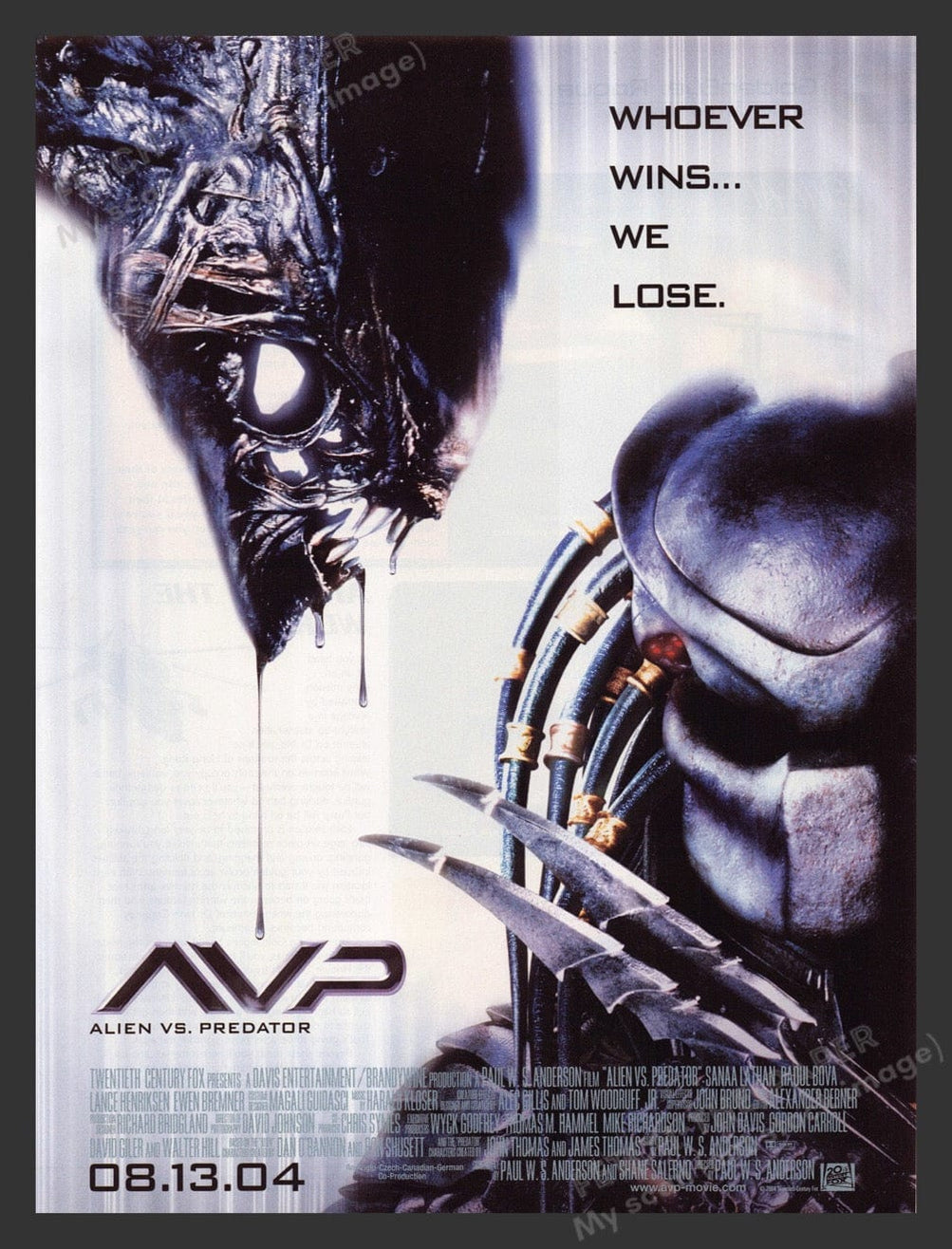 AVP Alien Vs. Predator Movie Release 2000s Print Advertisement Ad 2004 ...