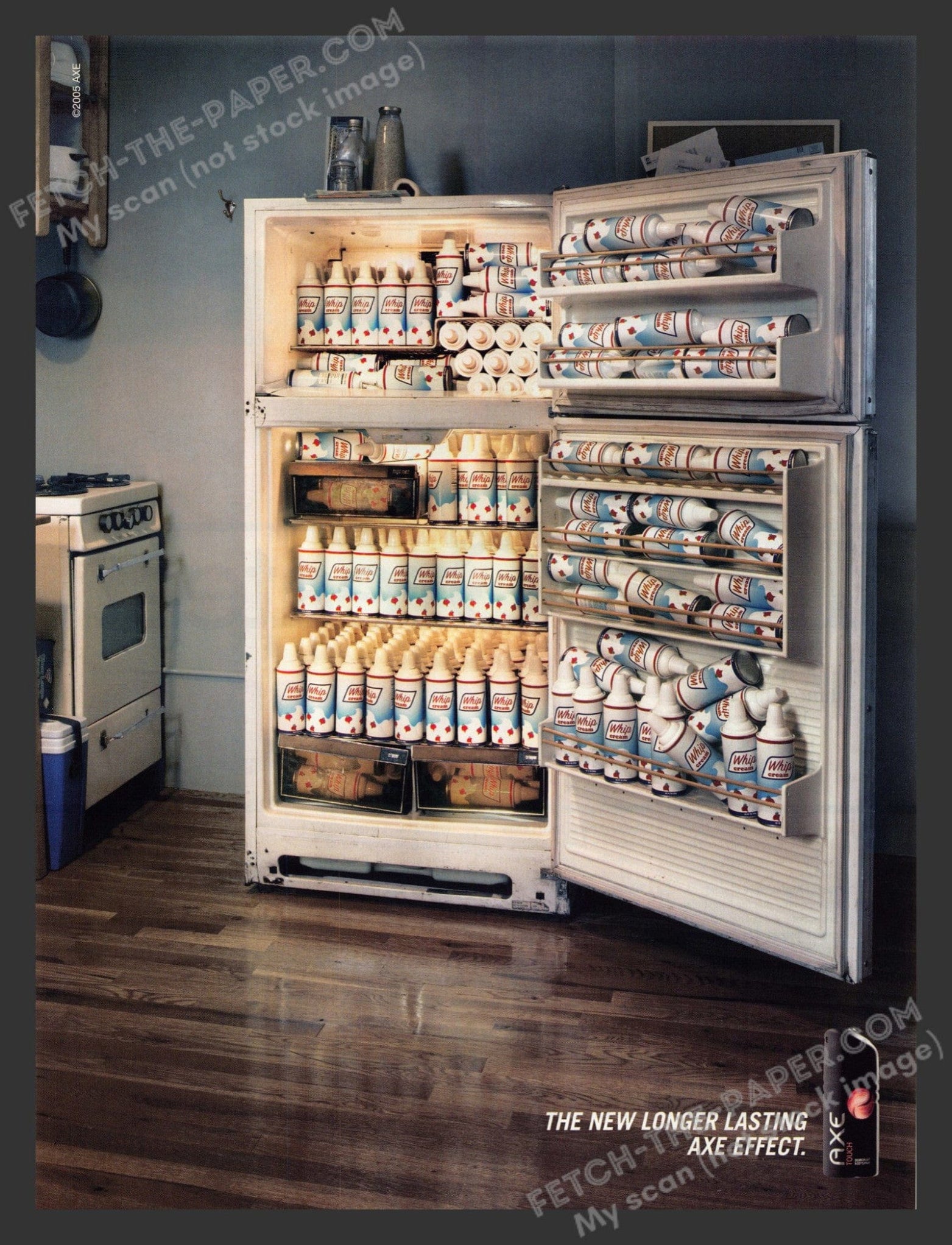 Axe Touch Whip Cream 2000s Vintage Print Ad - 8"x11" — Fetch-the-Paper