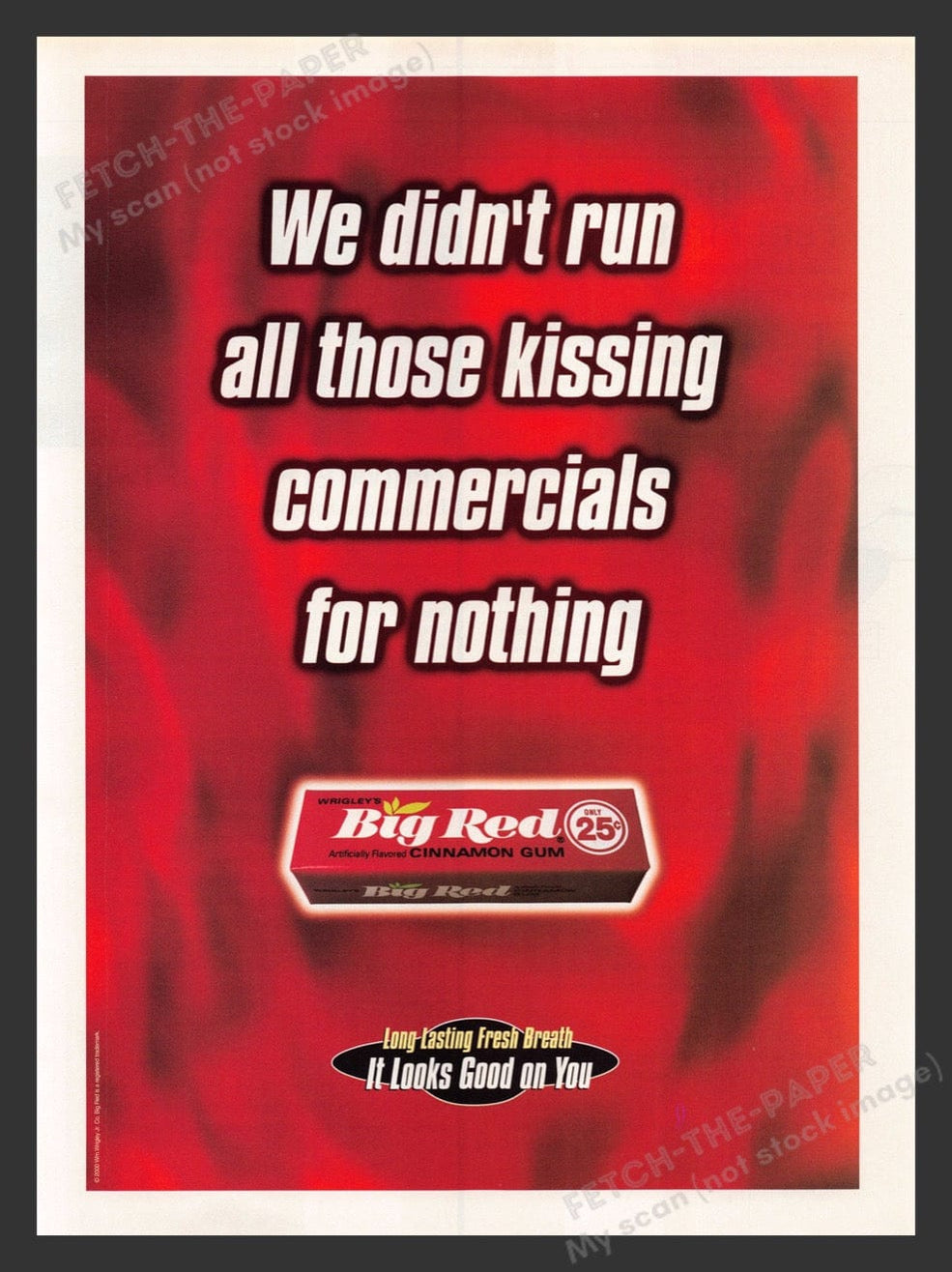 Big Red Gum Kissing Commercials 2000s Print Advertisement Ad 2000 ...