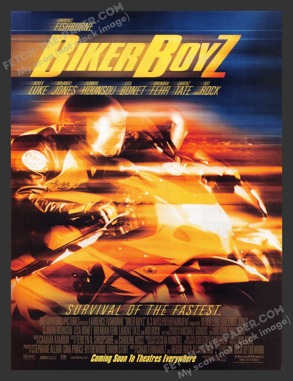 Biker Boyz Movie Release Actors 2000s Print Advertisement Ad 2003 ...