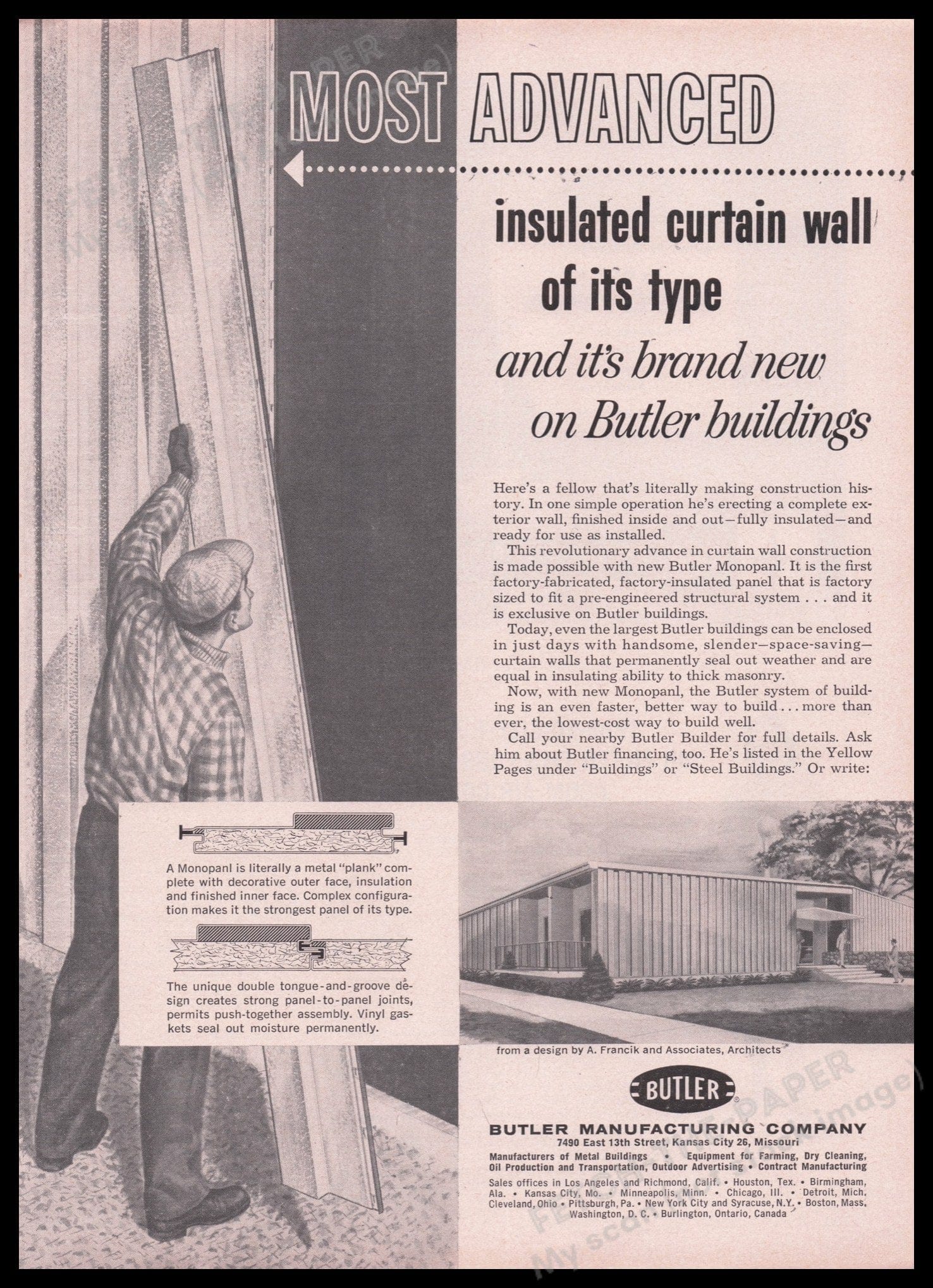 Butler Manufacturing Co. 1950s Print Advertisement Ad 1959 Insulated M ...