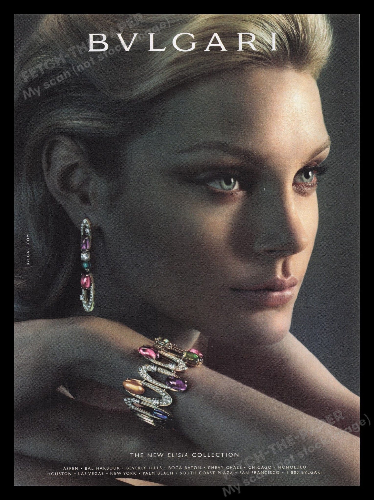 BVLGARI Jewelry 2000s Print Advertisement Ad 2008 Elisa Collection ...