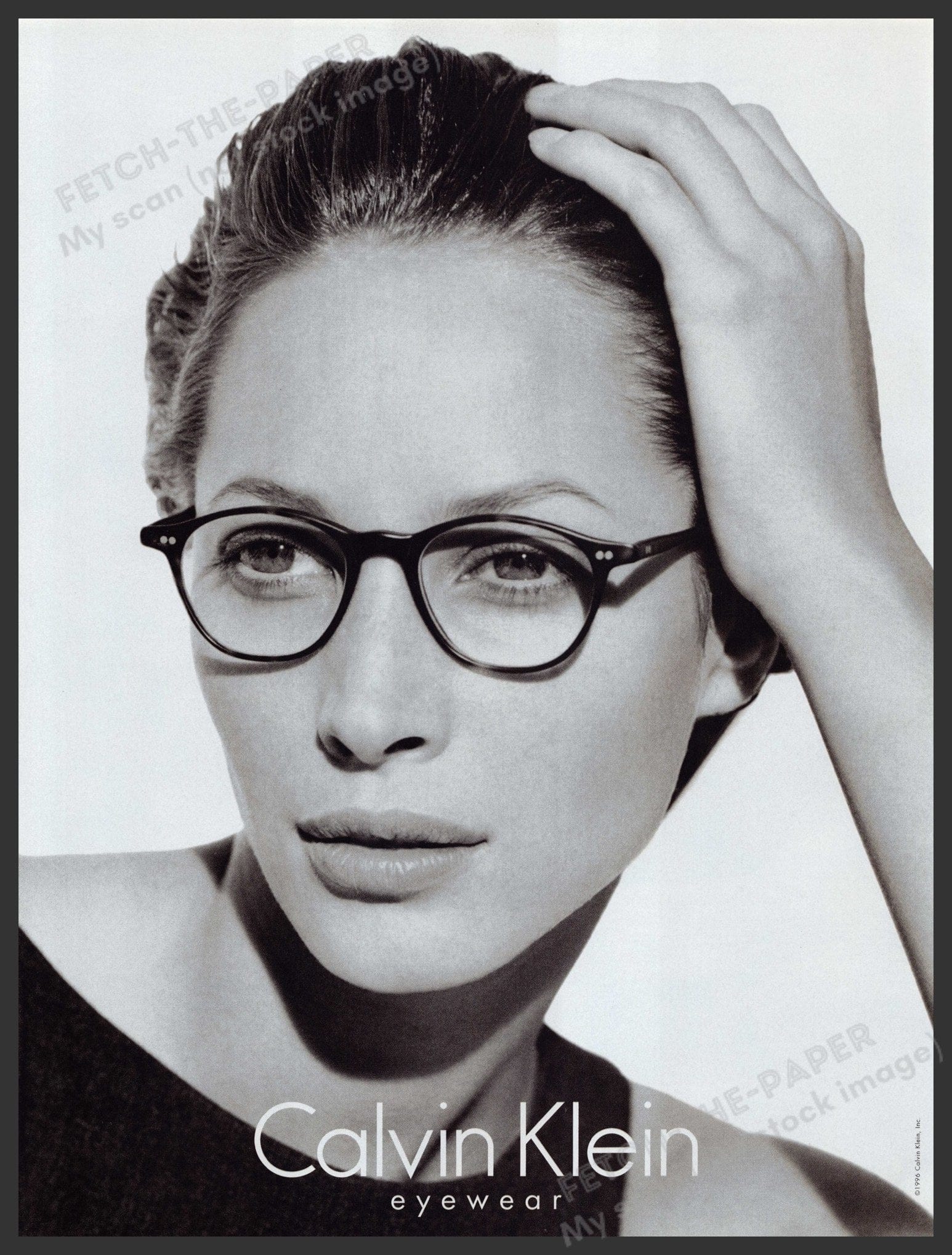 Calvin Klein Eyewear Christy Turlington 1990s Print Advertisement Ad 1 ...