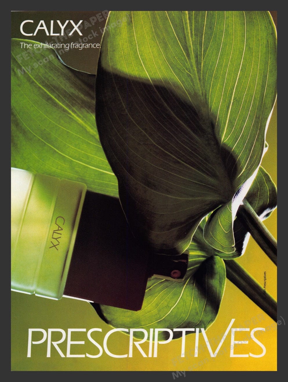 Calyx Fragrance Prescriptives Perfume 1980s Print Advertisement Ad 198 ...