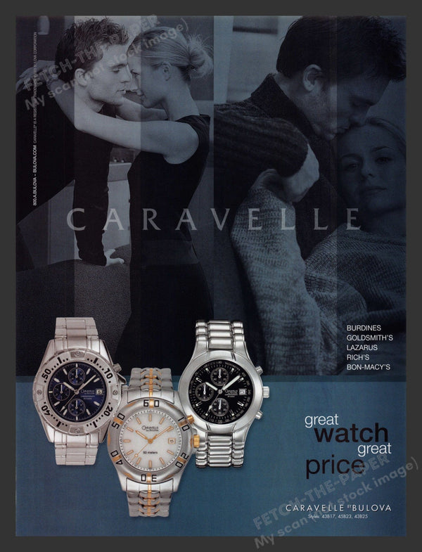 Caravelle by Bulova Watches 2000s Print Advertisement Ad 2003 — Fetch ...
