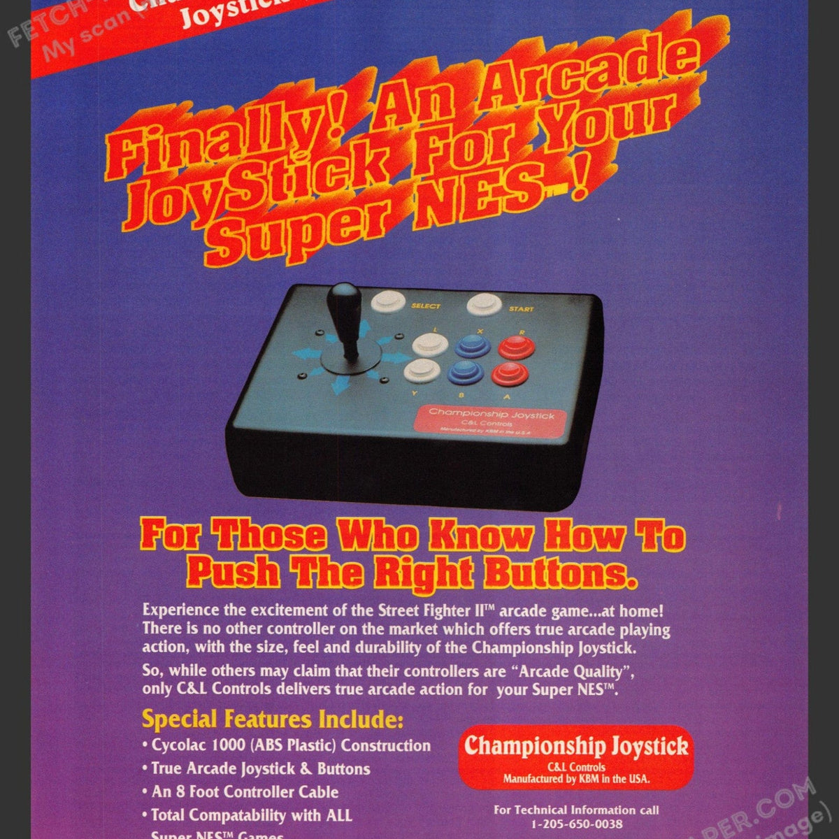 Championship Joystick Video Game 1990s Print Advertisement 1993 — Fetch ...
