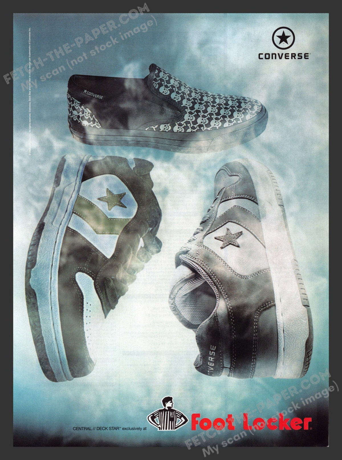 Converse Shoes Central Deck Star Foot Locker 2000s Print Ad — Fetch-the ...