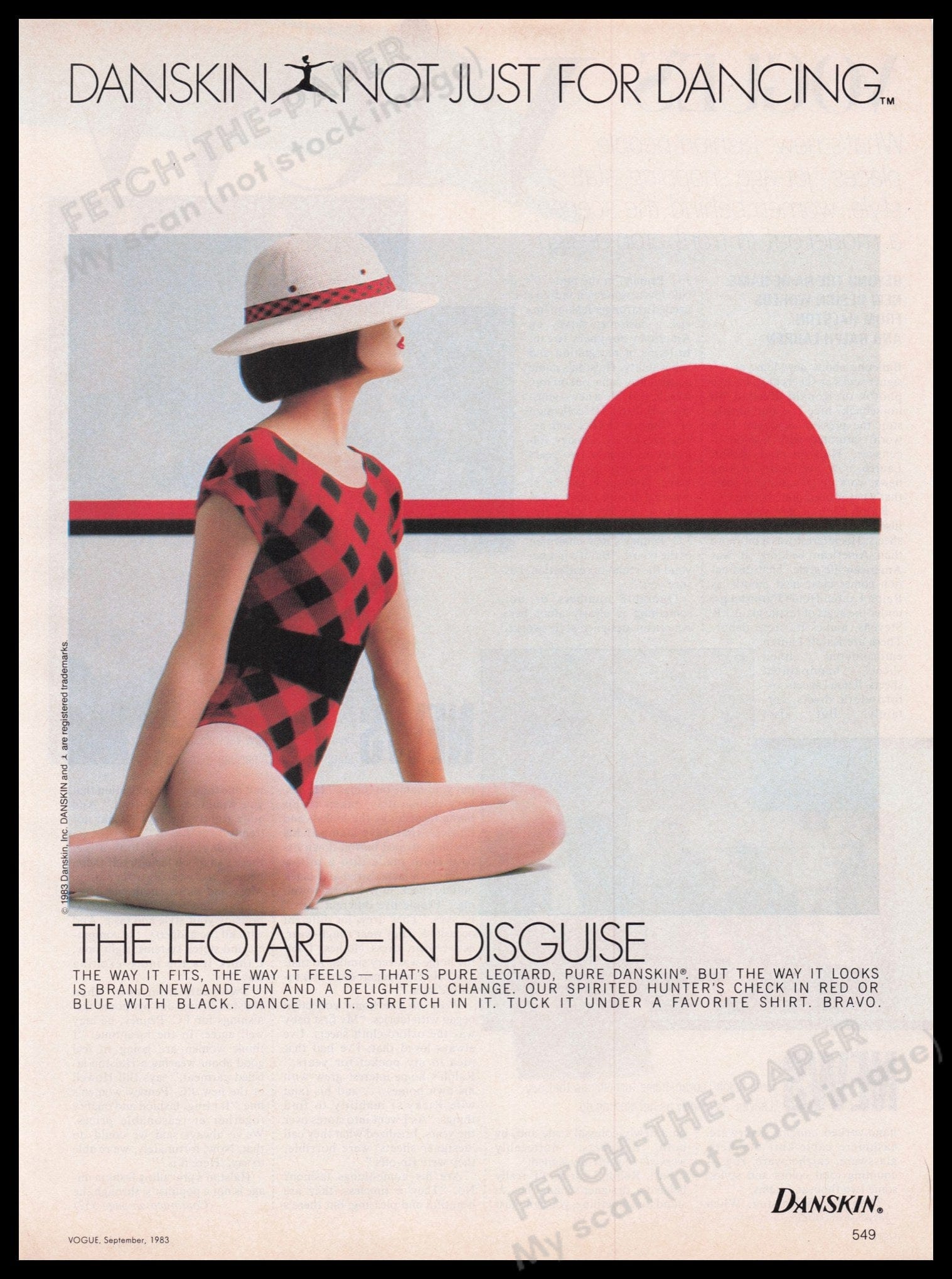 Danskin Leotards 1980s Print Advertisement Ad 1983 Dancing Legs Dancer ...