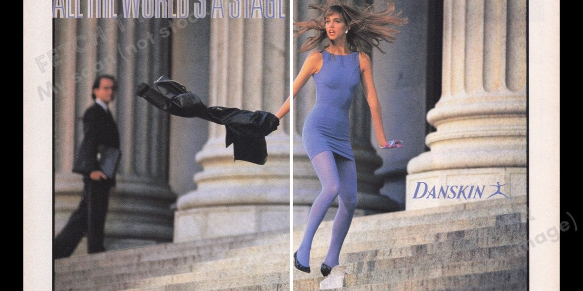 Danskin Tights 1980s Print Advertisement Ad (2 pages) 1987 Legs — Fetch ...