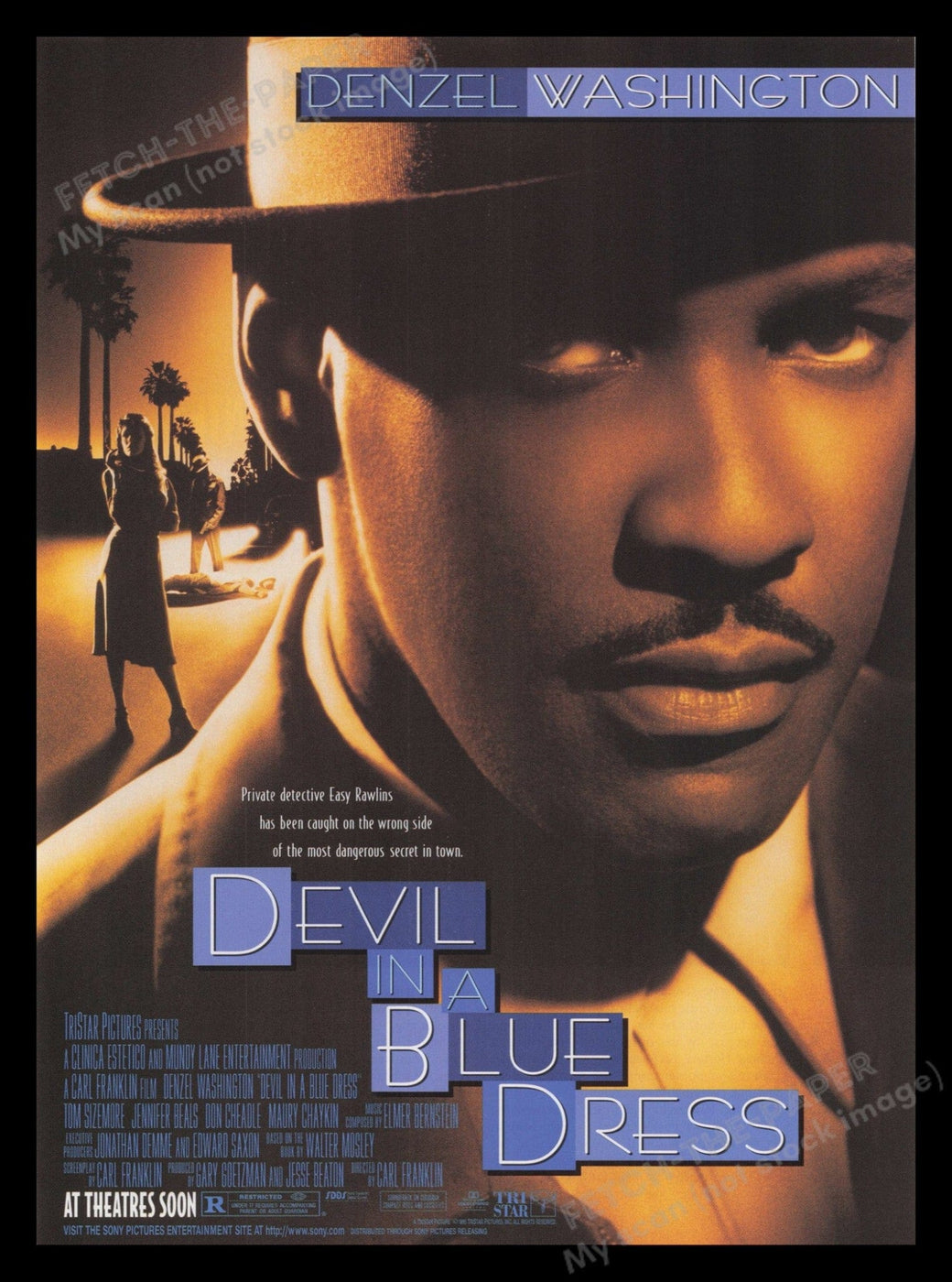 Devil in a Blue Dress 1995 Print Ad - Denzel Washington — Fetch-the-Paper