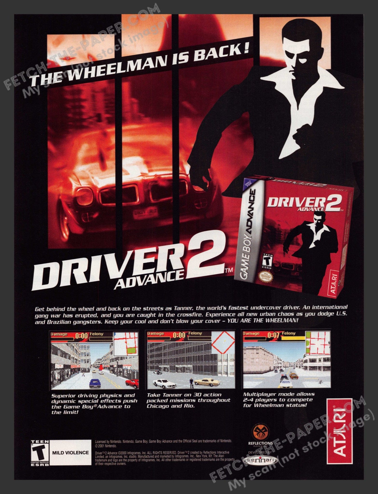 Driver 2 Advance 2000s Print Ad - High-Speed Action & Thrills — Fetch ...