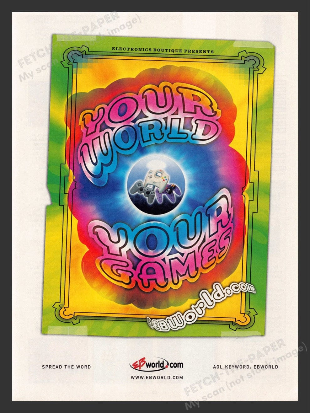 EB World 2000s Video Game Print Advertisement 2000 — Fetch-the-Paper