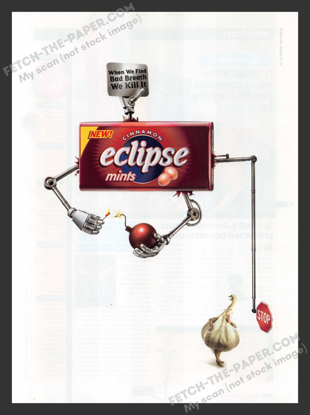 Eclipse Mints Cinnamon Gum 2006 Vintage Print Ad - Humor ...