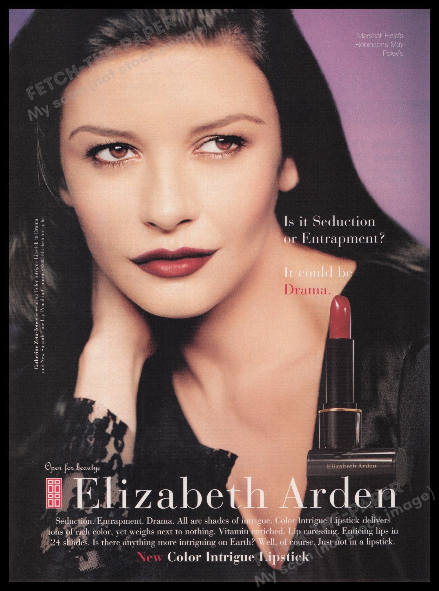 Elizabeth Arden 2003 Ad - Catherine Zeta-Jones Lipstick — Fetch-the-Paper