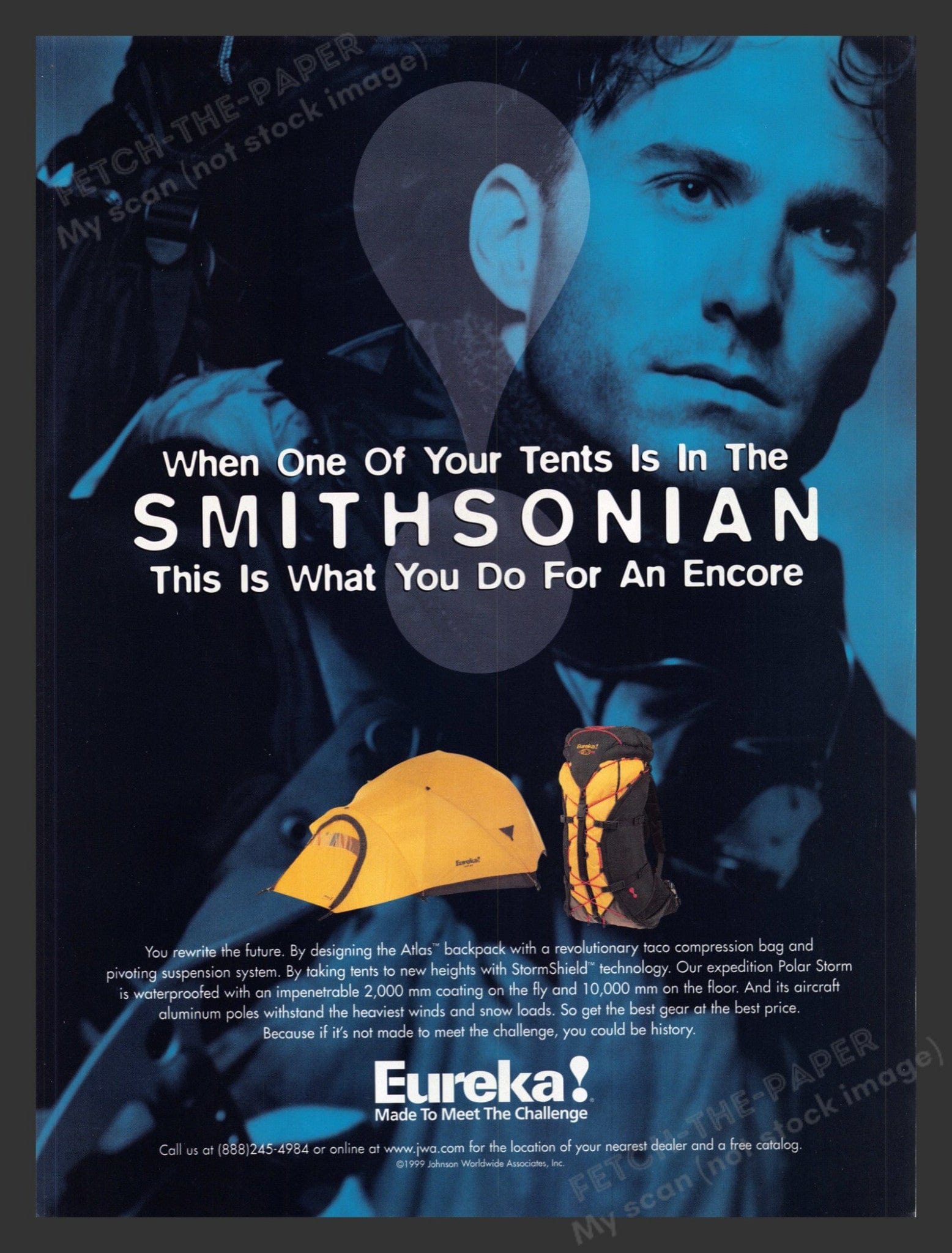 Eureka! Camping Equipment 1990s Print Advertisement Ad 1999 — Fetch-the ...