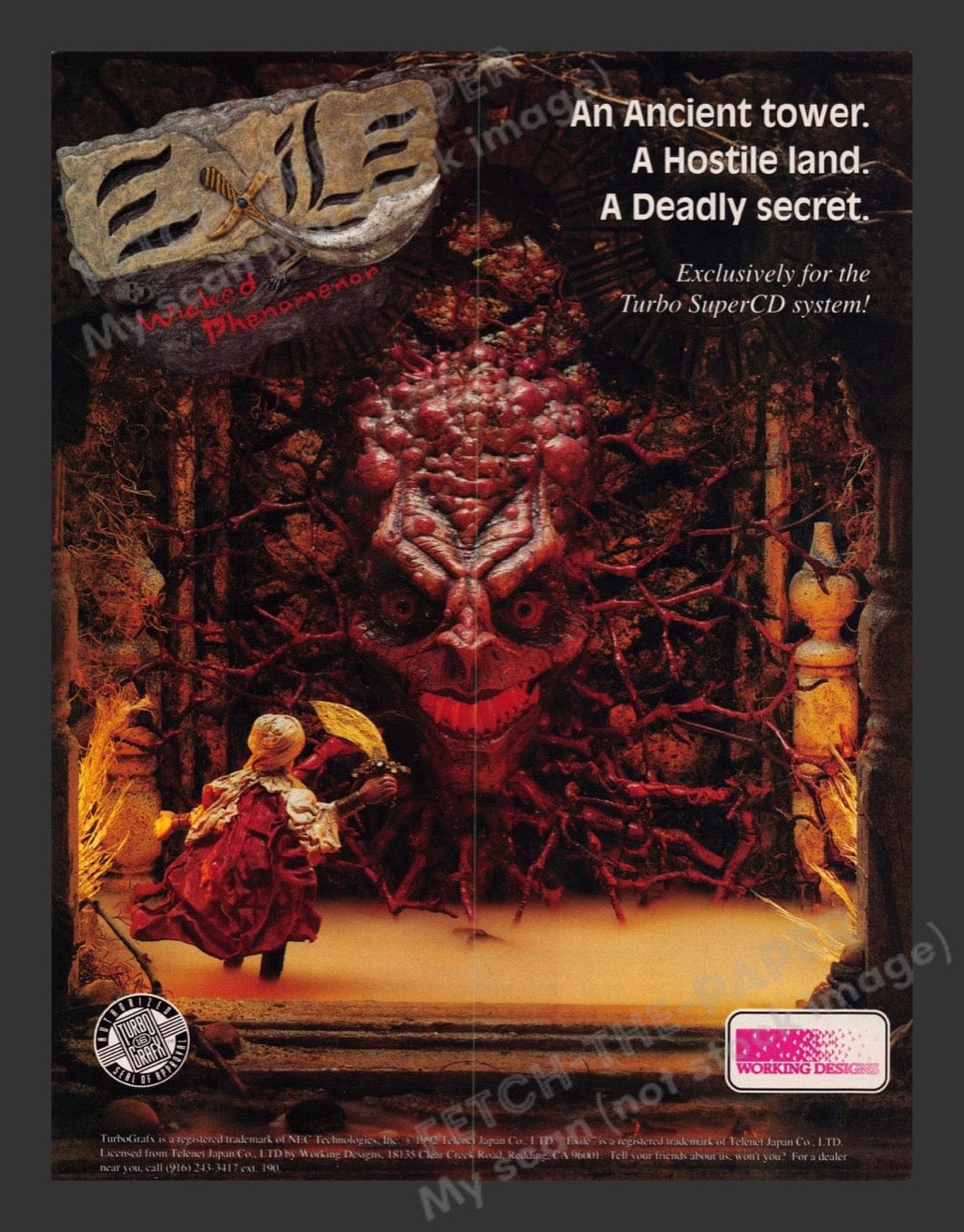 Exile Wicked Phenomenon 1990s Video Game Print Advertisement 1993 ...