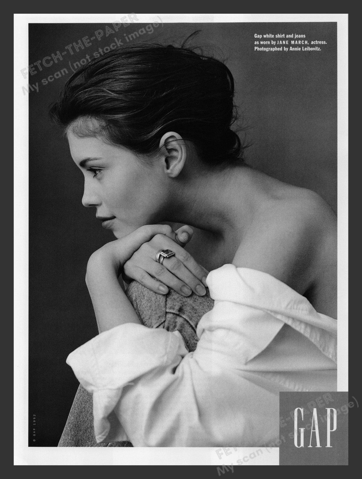 Gap Clothing Beautiful Woman Model 1990s Print Advertisement Ad 1992 ...