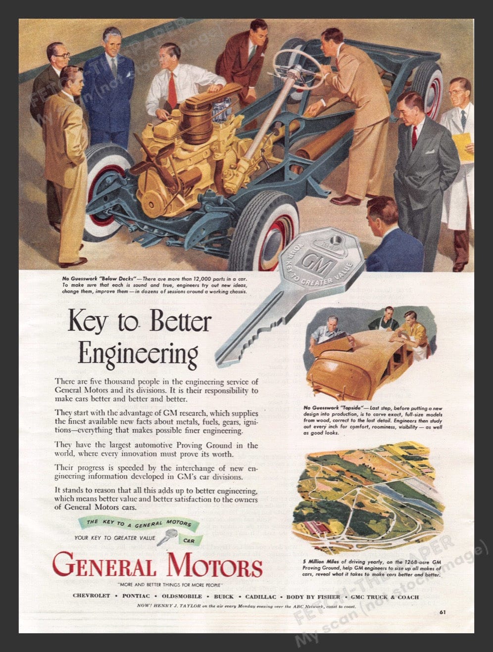 Vintage 1949 General Motors Engineering Print Ad - 8.5" x 11" — Fetch ...