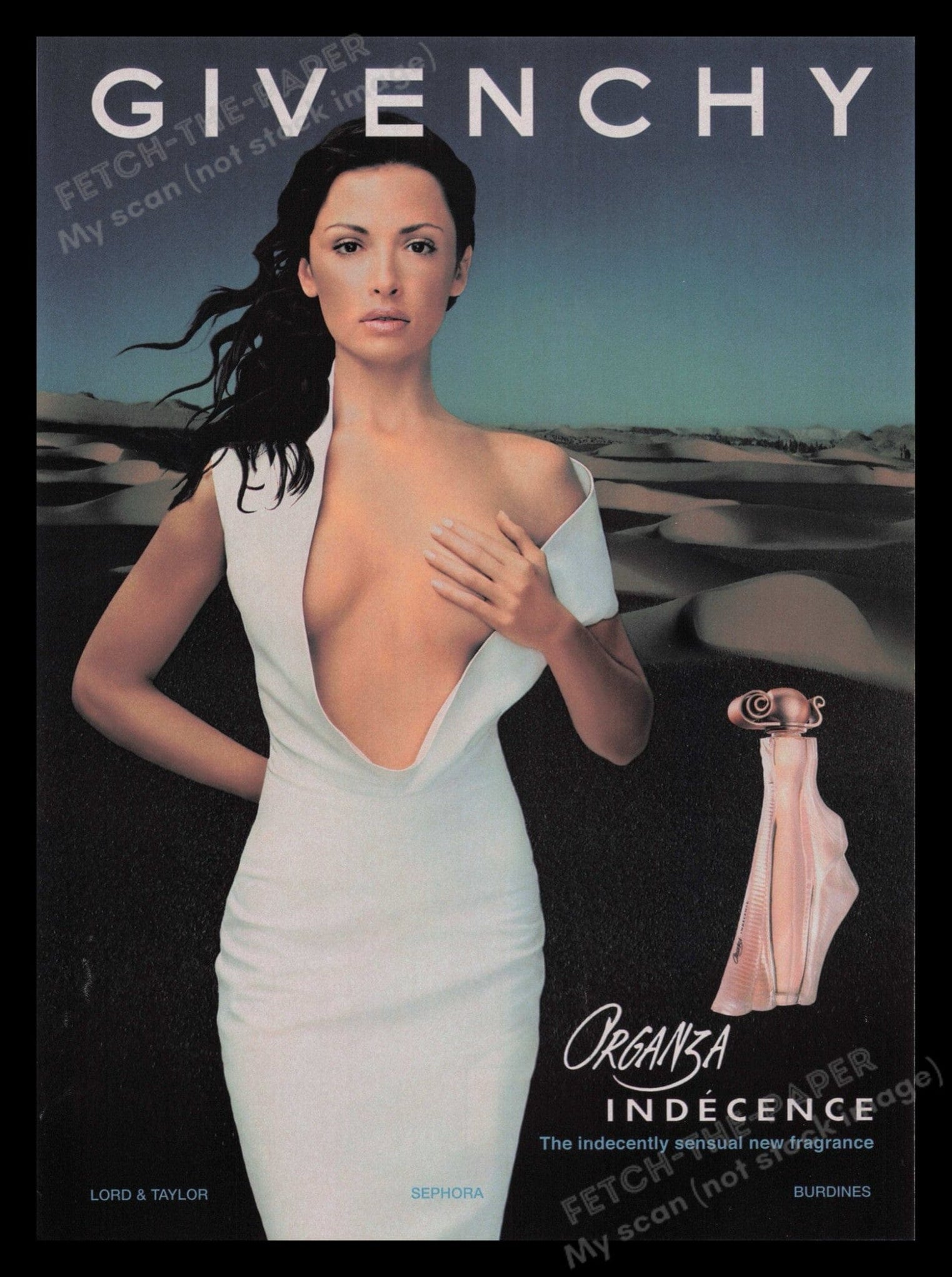 Givenchy 2000s Print Advertisement 2000 Organza Indecence Fragrance Pe — Fetch-the-Paper