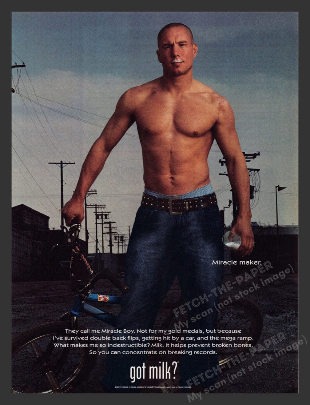 Got Milk? Dave Mirra BMX Athlete 2004 Print Ad - Vintage Collectible ...