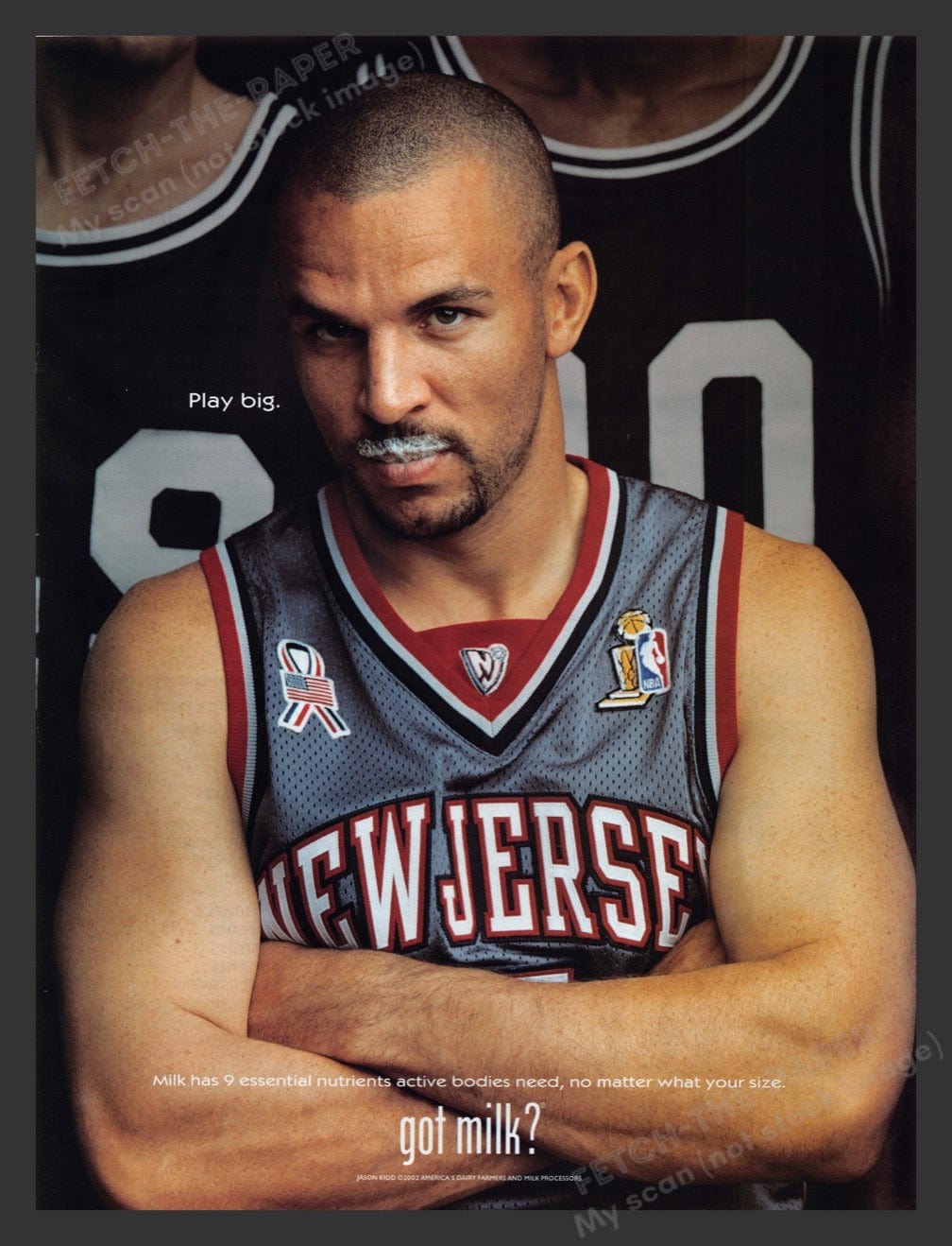 Got Milk? Jason Kidd Basketball Player 2000s Print Advertisement Ad 20 — Fetch-the-Paper