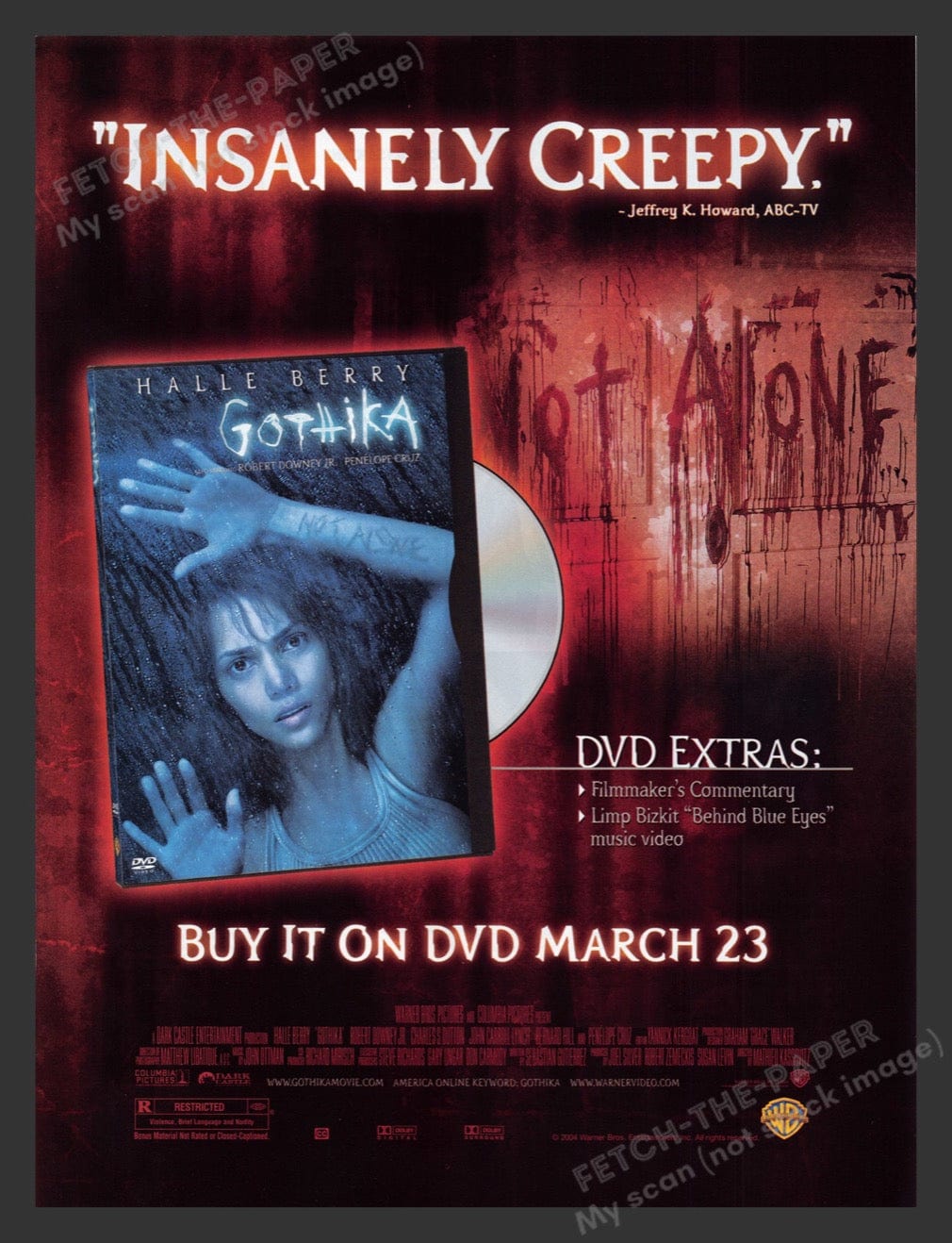 Gothika Movie Halle Berry 2000s Print Advertisement Ad 2004 — Fetch-the ...