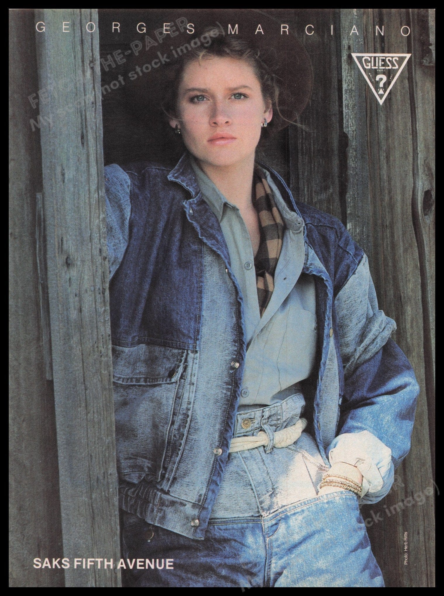 Guess Georges Marciano 1980s Print Advertisement Ad 1983 Herb Ritts Ph ...