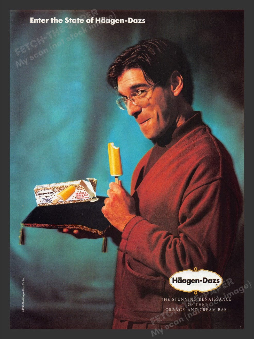 Haagen-Dazs Orange & Cream Bar 1990s Print Advertisement Ad 1990 ...