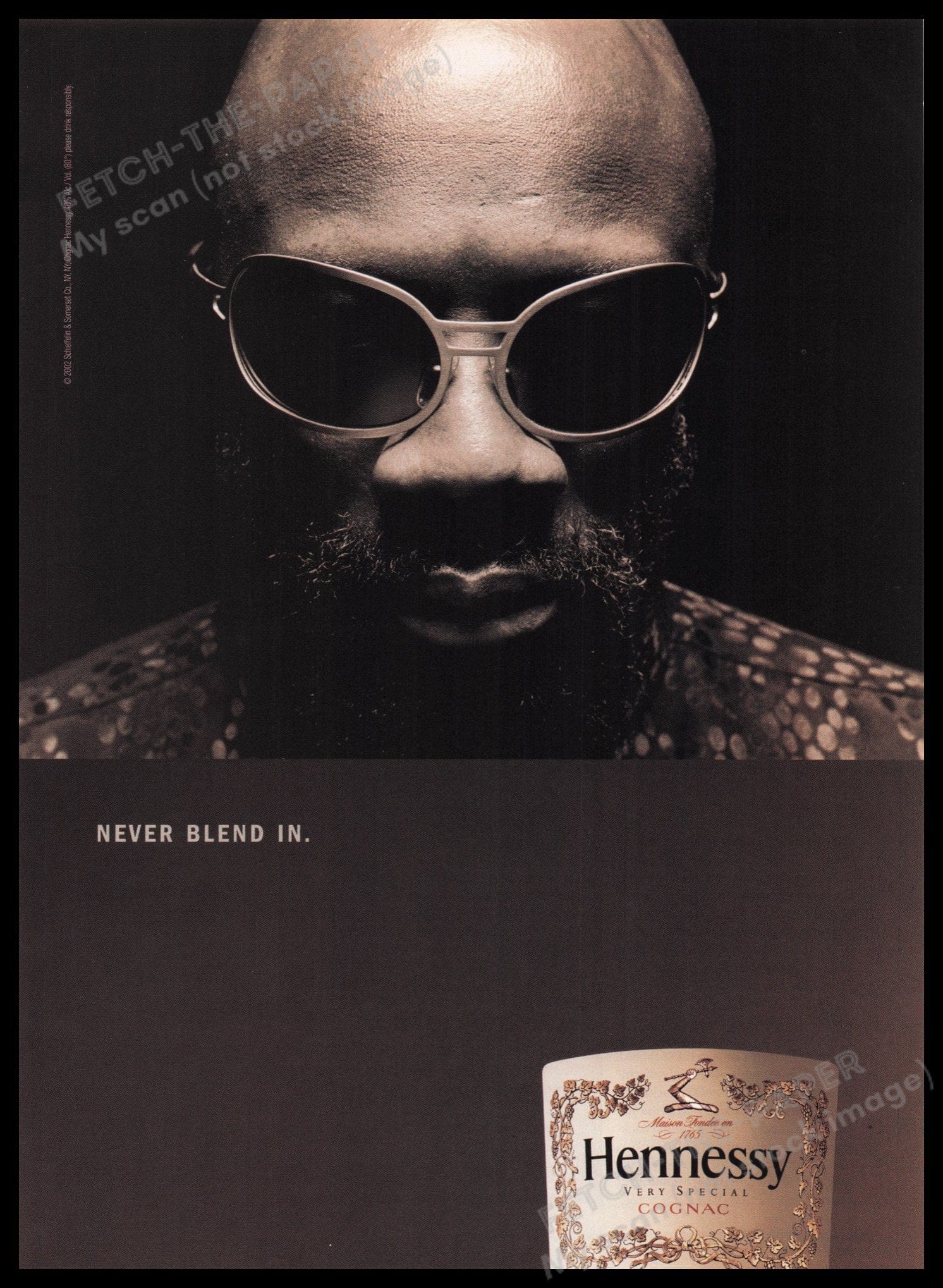 Hennessy Cognac 2002 Print Ad "Never Blend In" Vintage Poster — Fetch ...