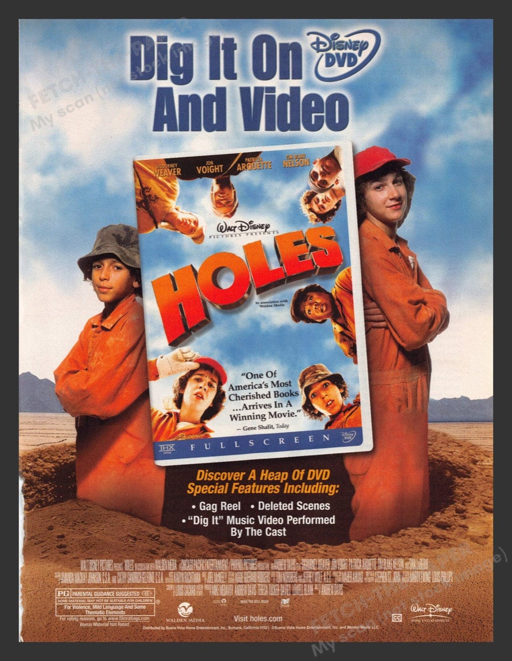 Holes Movie 2004 Print Ad - Shia LaBeouf, Disney DVD Release — Fetch ...