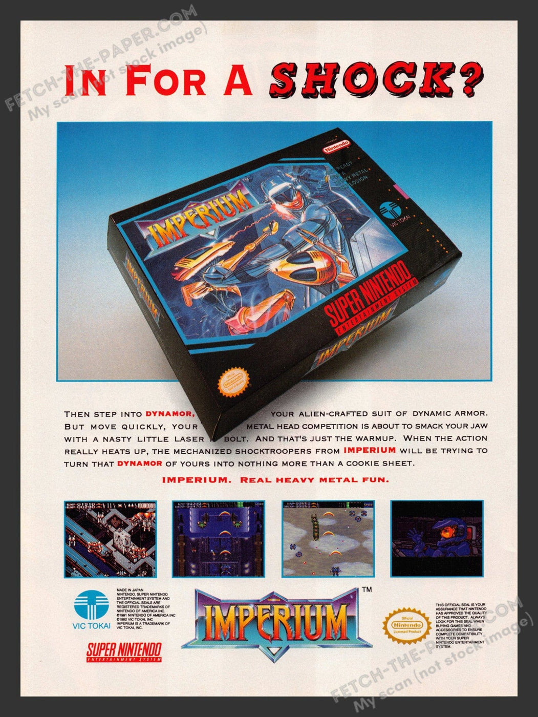 Imperium Video Game 1992 Print Advertisement 1992 — Fetch-the-Paper