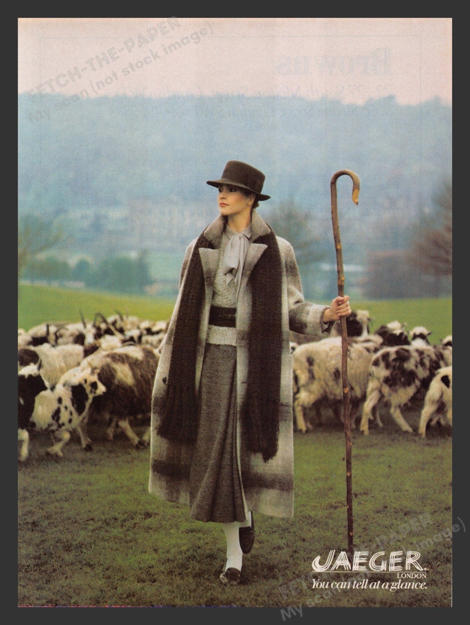 Jaeger London Model Sheep Herder 1980s Print Advertisement 1983 — Fetch ...