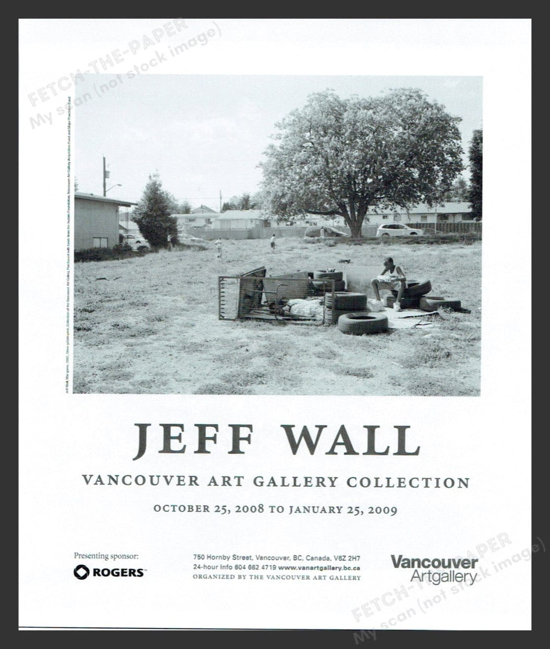 Jeff Wall Vancouver Art Gallery Print Ad 2008 - Original 8.5"x11 ...