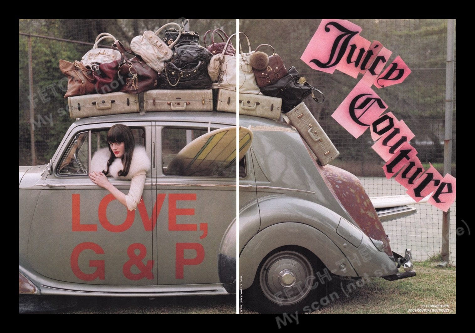 Juicy Couture Clothing 2000s Print Advertisement Ad (2 pages) 2007 Car ...