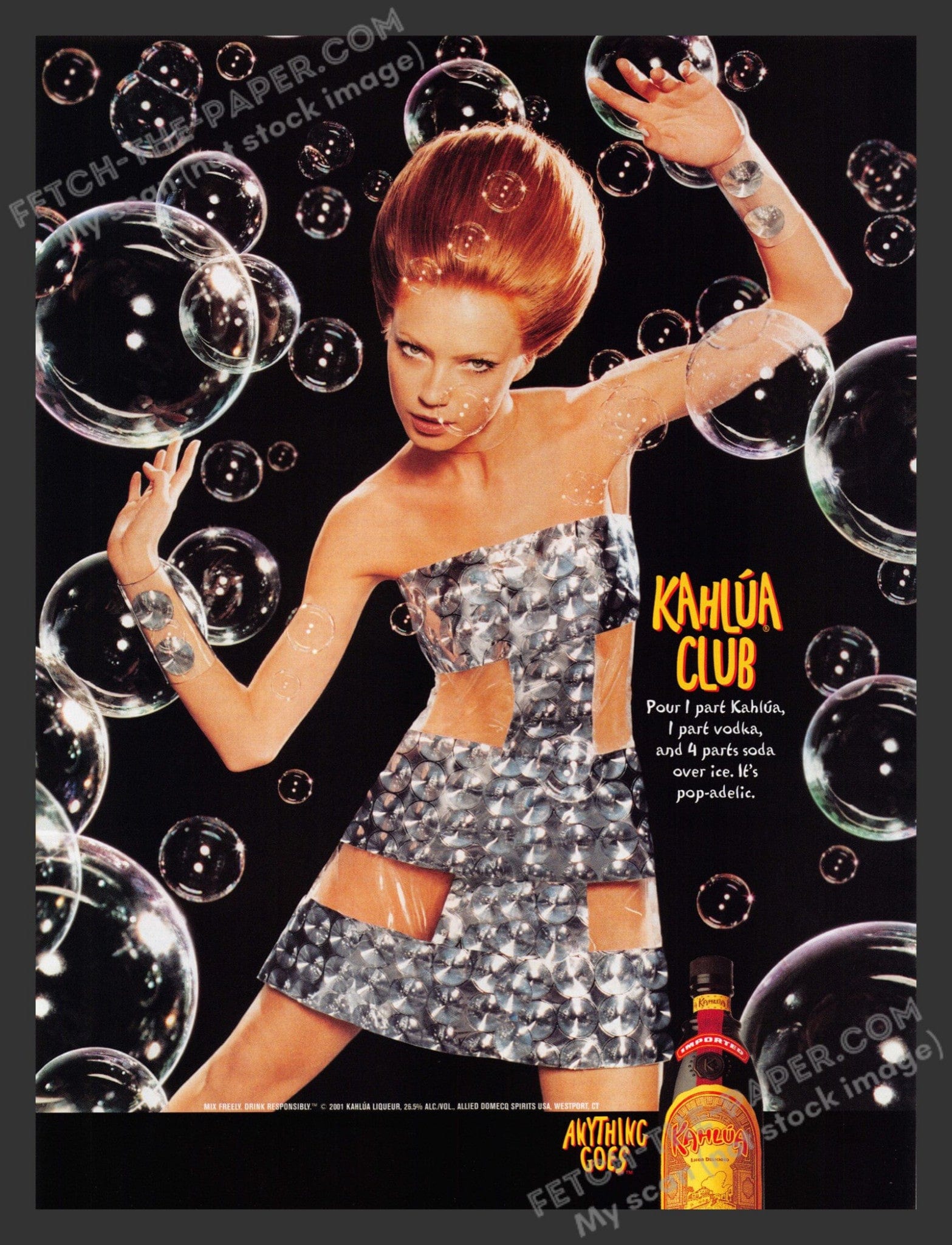 Kahlua Club 2000s Print Ad with 1960s Bubble Dancing Theme — Fetch-the ...