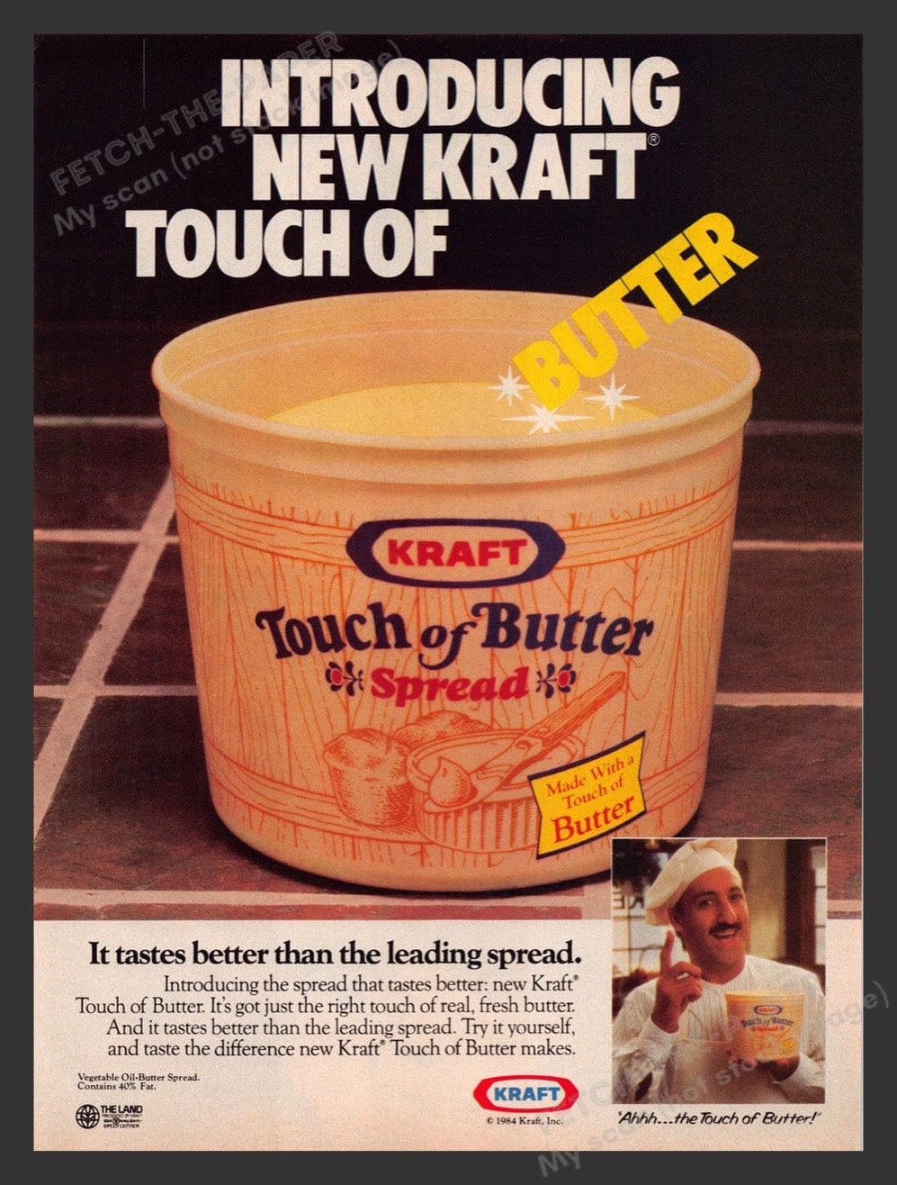 Kraft Touch of Butter Spread 1980s Print Advertisement Ad 1985 — Fetch ...