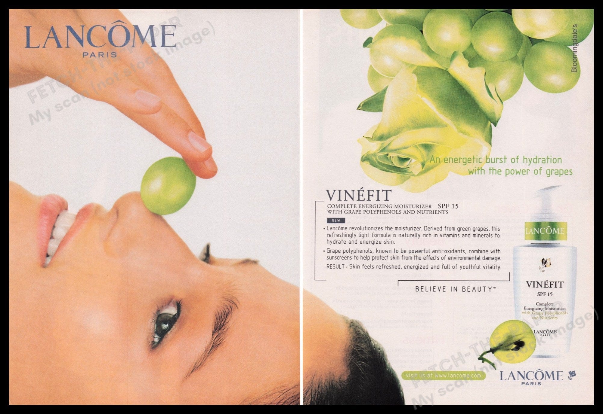 Lancome Paris Skin Moisturizer 2000s Print Advertisement (2 pages) 200 ...