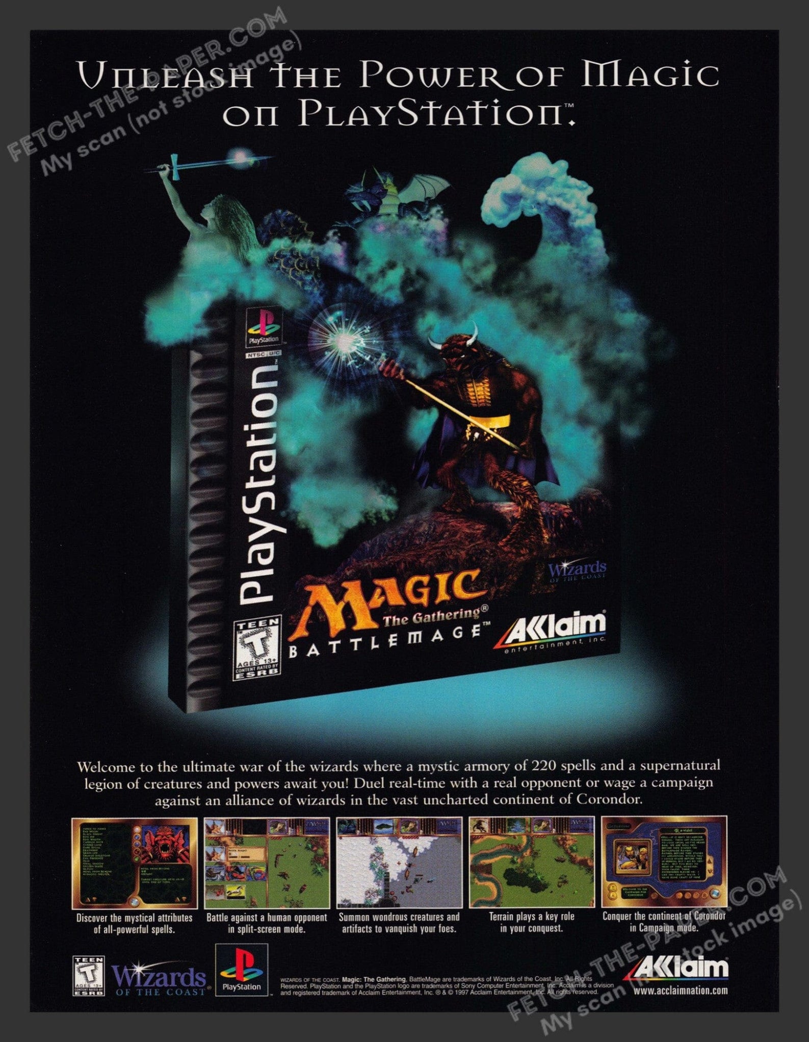 Magic the Gathering: Battlemage 1990s Print Advertisement — Fetch-the-Paper