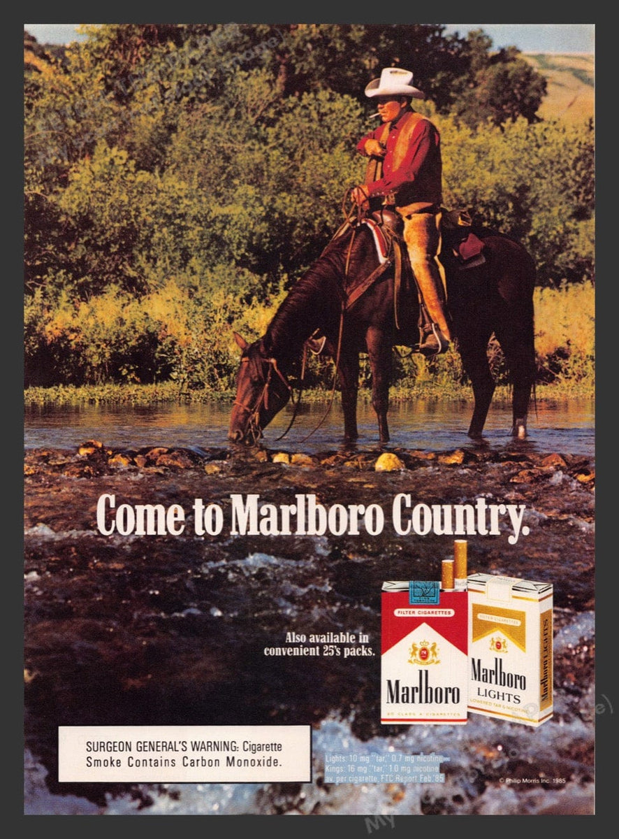 Marlboro Man 1980s Marlboro Man Advertising Fotos Und Bildmaterial